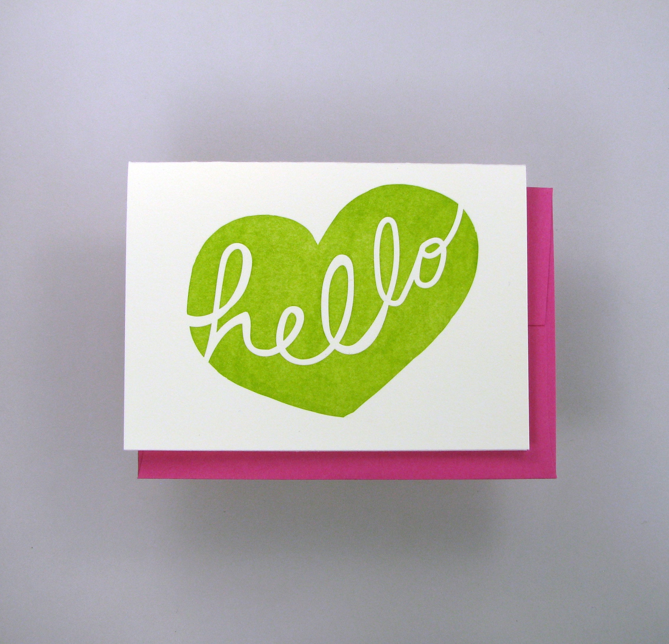 Hello Greeting card – Wolf & Wren Press